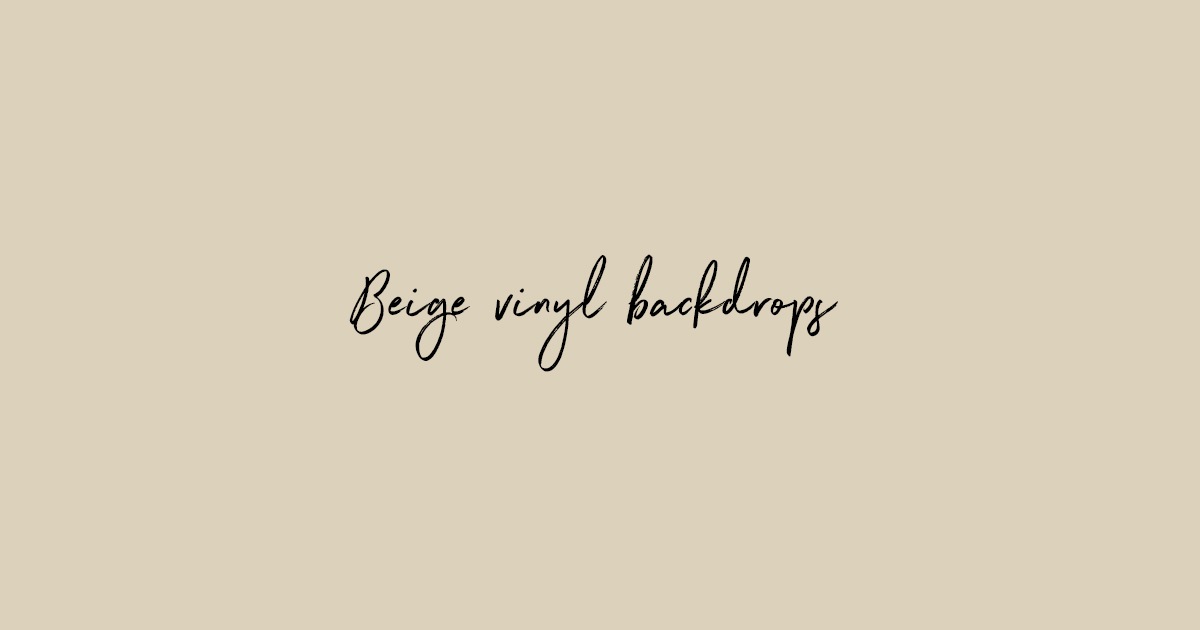 Beige backdrops zijn neutraal en tijdloos geschikt voor fotografen